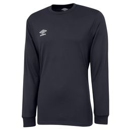 Umbro Herren Club Langarmtrikot (Carbon/Wei&szlig;)