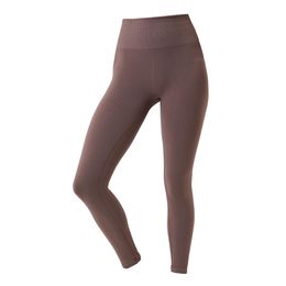 Bj&ouml;rn Borg Bj&ouml;rn Borg - Ladies Seamless Ribbed Footless Tights Leggings - Mauve