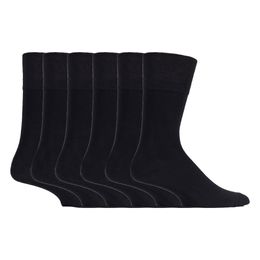 Sock Shop Gentle Grip - 6 Paar nicht elastische Bambus-Socken f&uuml;r Herren - SOMRM01