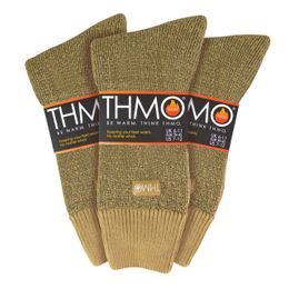 THMO - 3er Pack Multipack Herren dicke warme Wintersocken mit Comfort Top