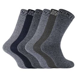 KS SPORT - Homme Randonn&eacute;e Chaussettes avec Merinos Laine pour Trekking - Pack 2