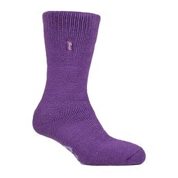 Damen Thermosocke | JEEP | Atmungsaktive Luxus gepolsterte Winterstiefelsocken f&uuml;r Damen - Violett