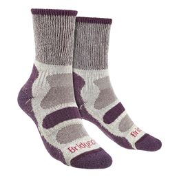 Bridgedale - Womens Wandern leichte Baumwolle Boot Socken - Pflaume