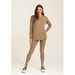 Leggings aus geb&uuml;rsteter Baumwolle