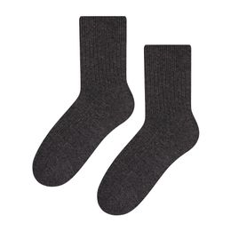 Herren Wolle Kleid Socken | Steven | Atmungsaktive warme Socken f&uuml;r den Winter - Charcoal
