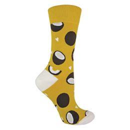 TALKIE-SOCKEN Damen-Socken aus Baumwolle mit schrulligem, flippigem Design und Fruchtmuster