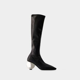 Courr&egrave;ges Circle Stiefel - Courreges - Kunstleder - Schwarz