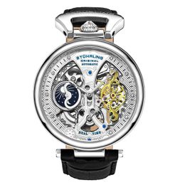 Silberne Emperor's Grand DT Automatik 46mm Skeleton