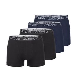Kappa 4er Set Boxershorts in Schwarz/Blau