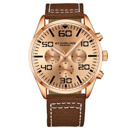 Braun und Gold Quarz 42mm