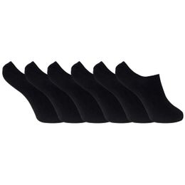 6er Pack Damen Bambus Liner Kn&ouml;chelsocken mit Grip