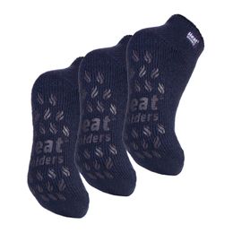 Heat Holders - 3 Paar Multipack Ladies Ankle Slipper Socken mit Gripper - Deepest Plum