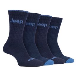 JEEP - 4 Paar Herren Anti Blister dick gepolstert Luxus Boot Socken