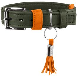 Hunter Halsband Portofino oliv/orange / 40