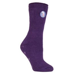 Heat Holders W&auml;rmehalter - Damen dicke, niedliche, weiche, rutschfeste, kuschelige Eeyore Thermal Slipper Socken mit Griffen - Peanuts