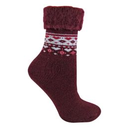 Sock Snob Damen Turn Over Top Warme Thermo-Winter-Nordic-Bettsocken