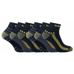6 Paar Herren Baumwolle Anti Schwei&szlig; Low Cut Arbeitssocken f&uuml;r Stahl Toe Stiefel