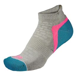 1000 Mile - Damen Aktive Kn&ouml;chelhohe Repreve Nahtlos Sport-Socken - Silber / T&uuml;rkis