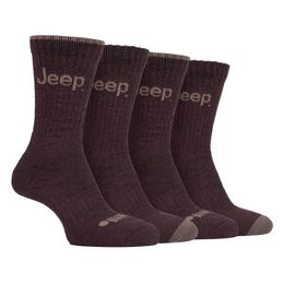 JEEP - 4 Paar Herren Anti Blister dick gepolstert Luxus Boot Socken