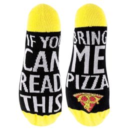 Wenn du diese Socken lesen kannst, bring mir Pizza Socken