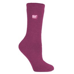 Heat Holders Lite - D&uuml;nne Winter-Thermosocken f&uuml;r Damen in einfarbigen Farben - Deep Fuchsia