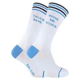TALKIE SOCKS - Unisex Baumwolle Neuheit Bring Me Beer & Vodka Socken