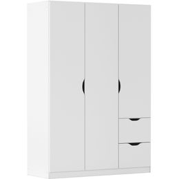 Kleiderschrank Rauch "Freising ger&auml;umiger Schrank Garderobe Schlafzimmerschrank", wei&szlig;, B:136cm H:197cm T:54cm, Holzwerkstoff, Schr&auml;nke, Kleiderschrank, mit Griffmulden und Schubk&auml;sten OTTO&acute;s Chois TOP PRODUKT