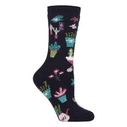 Womens Fun Hobby Socken | Heat Holders Lite | Novelty Winter Fleece gef&uuml;ttert Thermosocken - Green Fingers