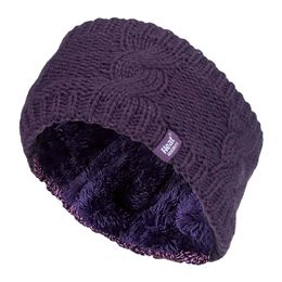 Heat Holders Damen Kabel gestrickt Fleece gef&uuml;ttert Thermal Winter Ohrw&auml;rmer Stirnband