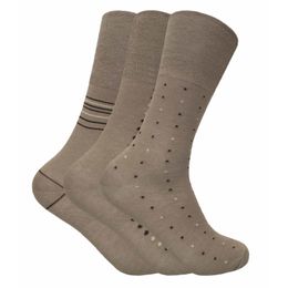 Herren 3 Paar nicht elastische Top antibakterielle Anti-Schwei&szlig; Bambus Socken
