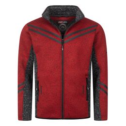Rock Creek Fleecejacke Rot