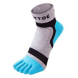 TOETOE&reg; TOETOE - Herren & Damen Atmungsaktive Sportleichte Laufsocken mit niedrigem Schnitt f&uuml;r Zehen - Blau
