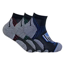3 Paar Herren atmungsaktiv Anti Blister Sport Kn&ouml;chel Socken f&uuml;r Achilles - HPCM
