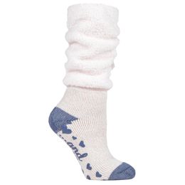 Heat Holders Damen-Thermo-Bettsocken mit Greifern, weich, flauschig, Slouch-Oberteil, rutschfest, Mauve (Slouch)