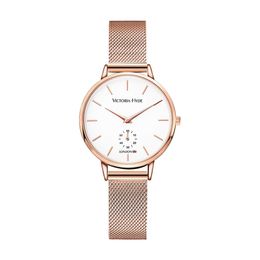 VICTORIA HYDE Metropolitan Time Mesh Rose Gold
