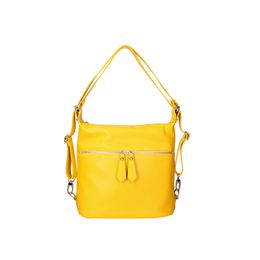 Viola Castellani Umh&auml;ngetasche in einem Rucksack umwandelbar Frauen YELLOW