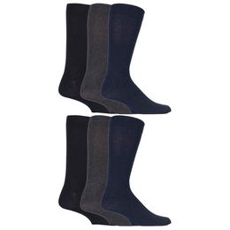 6er-Pack farbenfrohe gestreifte Baumwollsocken f&uuml;r Herren in 7 verschiedenen Ausf&uuml;hrungen