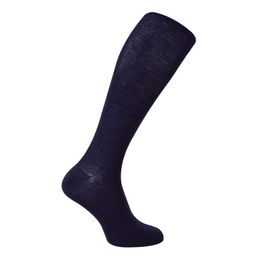 Herren Kniestr&uuml;mpfe aus Merinowolle | Steven | Winter Long Boot Socks - Navy