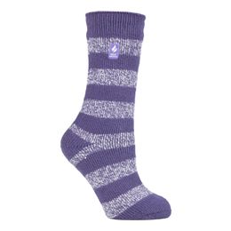 Heat Holders W&auml;rmehalter - Damen Thermosocken f&uuml;r den Winter | Outdoor & Indoor Socken | Kuschelig & Flauschig | Geschenke f&uuml;r Frauen - Maulbeere Lila / Wei&szlig; (Tuscuny)