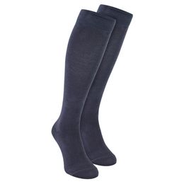 Herren Kniestr&uuml;mpfe aus Bambus | Sock Snob | 2 Paar Multipack | Atmungsaktiv | Feuchtigkeitsableitung - Grau