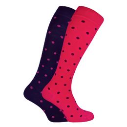 SOCK SNOB Lange kniehohe Bambussocken f&uuml;r Damen | 2 Paar Packung | Uni & gemustert | Geschenk f&uuml;r Damen