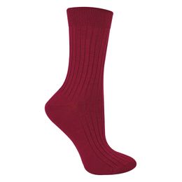 Damensocken aus Merinowolle | Steven | Dicke Outdoor-Stiefelsocken f&uuml;r Damen, Burgunderrot