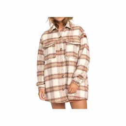 Roxy CHECK THE SWELL IIII ORANGE SHIRT F&Uuml;R FRAUEN