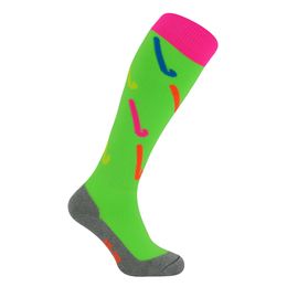 Hockeysocken mit coolem Hockeyschl&auml;ger-Design | Hingly | Herren & Damen | Ideal f&uuml;r den Sport - Gr&uuml;n