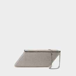 Parallelogramm-Tasche - Kara - Wei&szlig; - Messing