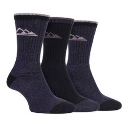 3 Paar leichte, atmungsaktive Damen-Wandersocken mit Fu&szlig;gew&ouml;lbest&uuml;tze