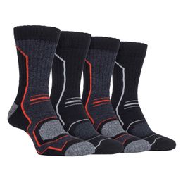 4 Pack Herren Cushion Lightweight Wandern Boot Socken f&uuml;r warmes Wetter