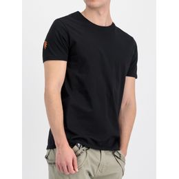 Alpha Industries Herren Dragon EMB T-Shirt in Schwarz