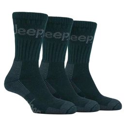Herren 3 Paar JEEP Terrain Cushion Sole Wandern Wandern Arbeit Socken