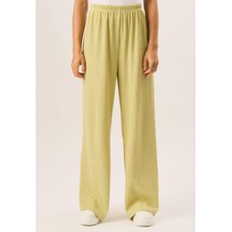 Strukturierte Pull-On-Hose mit weitem Bein